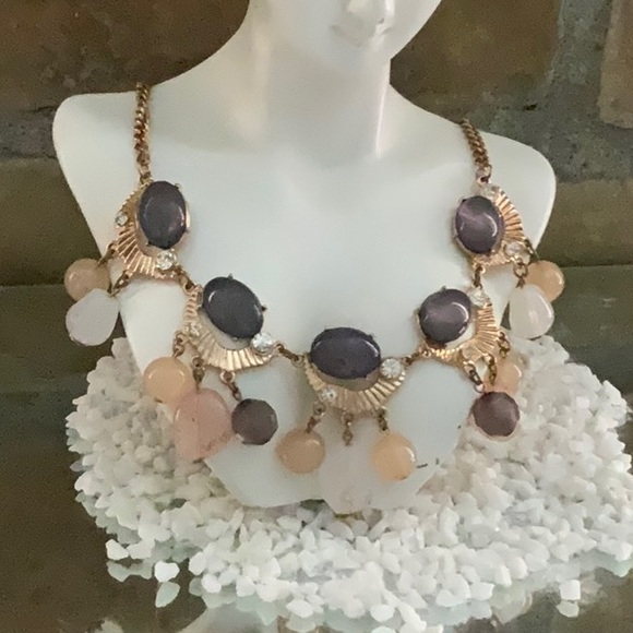 next | Jewelry | Gold Rhinestone Beaded Necklace | Poshmark